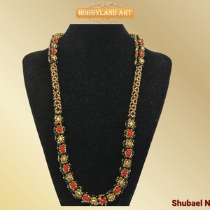 Beading Tutorial,"shubael Necklace"lariat, 2 Hole Samos Bead Puca ...