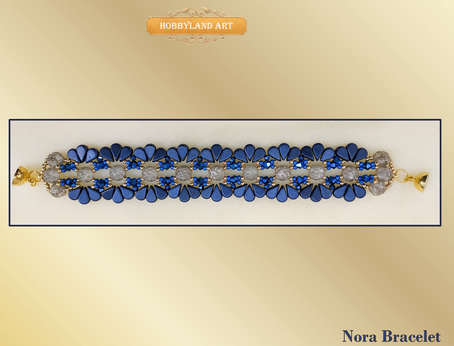 Beading Tutorial nora Bracelet Seed Beads Crystal | Etsy