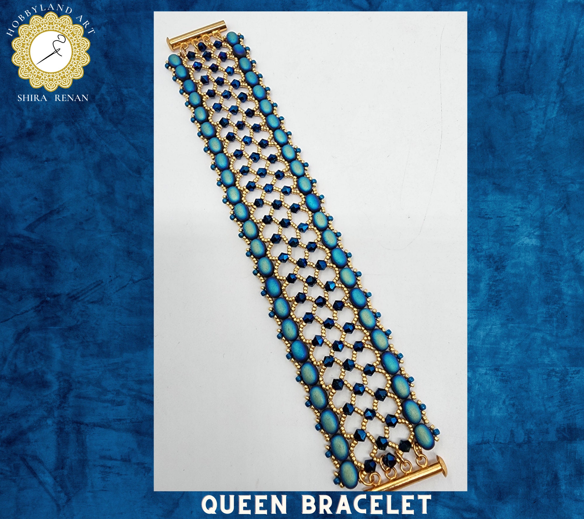 Beading Tutorial,"queen Bracelet", 2 Hole ,samos Bead Puca ,seed Beads ...