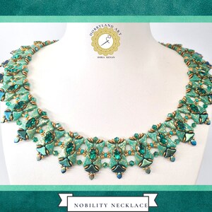 NOBILITY NECKLACE kit&tutorial-seed Bead,helios Beads,gekko Beads ...