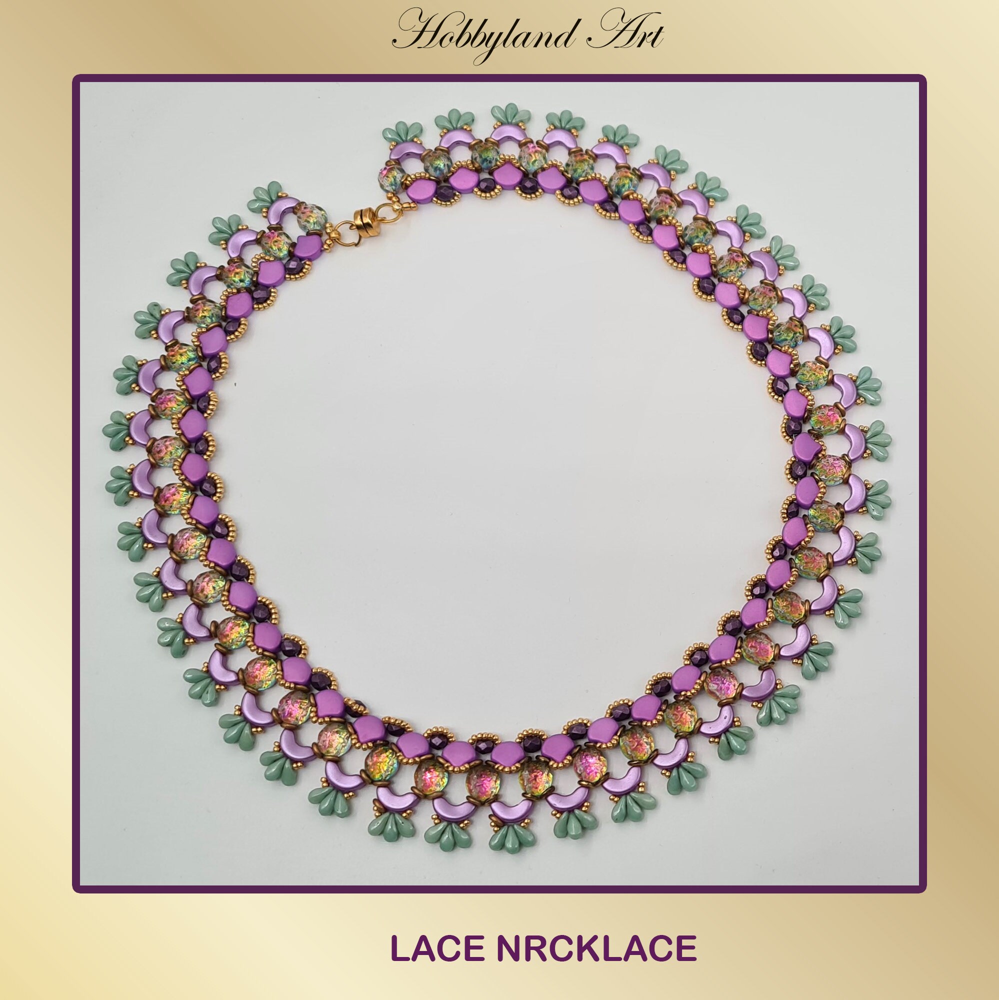 Lace Necklace-kit & Tutorial-arcos Par Puca baroque Beadfire - Etsy