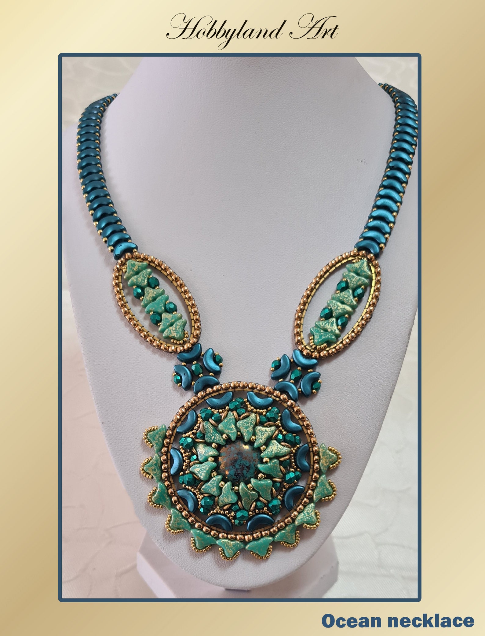 Ocean Necklace-beading Tutorial Arcos® Par Puca GINKO | Etsy