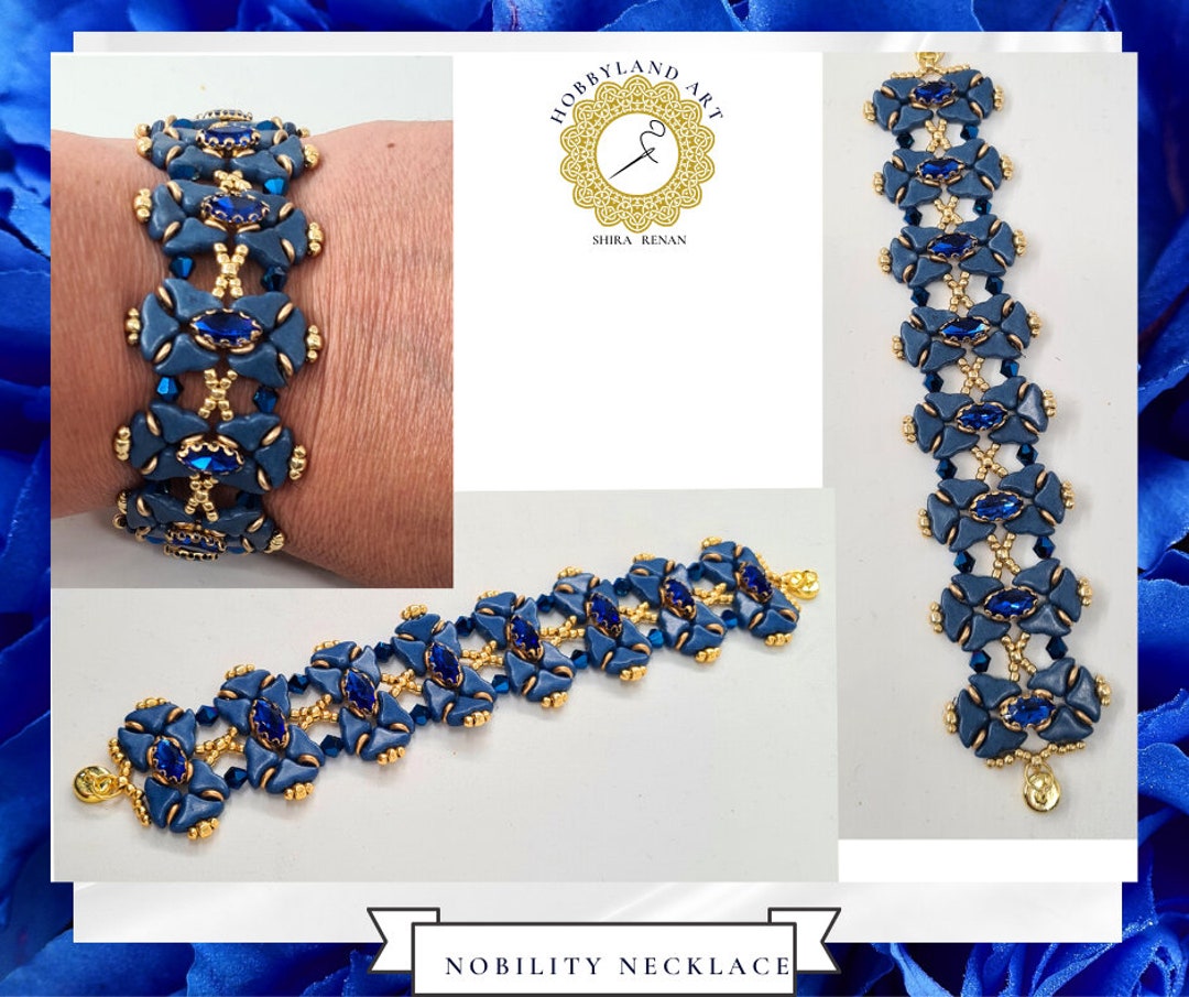 NOBILITY BRACELET -kit&tutorial-seed Bead,helios Beads,crystal Bead ...