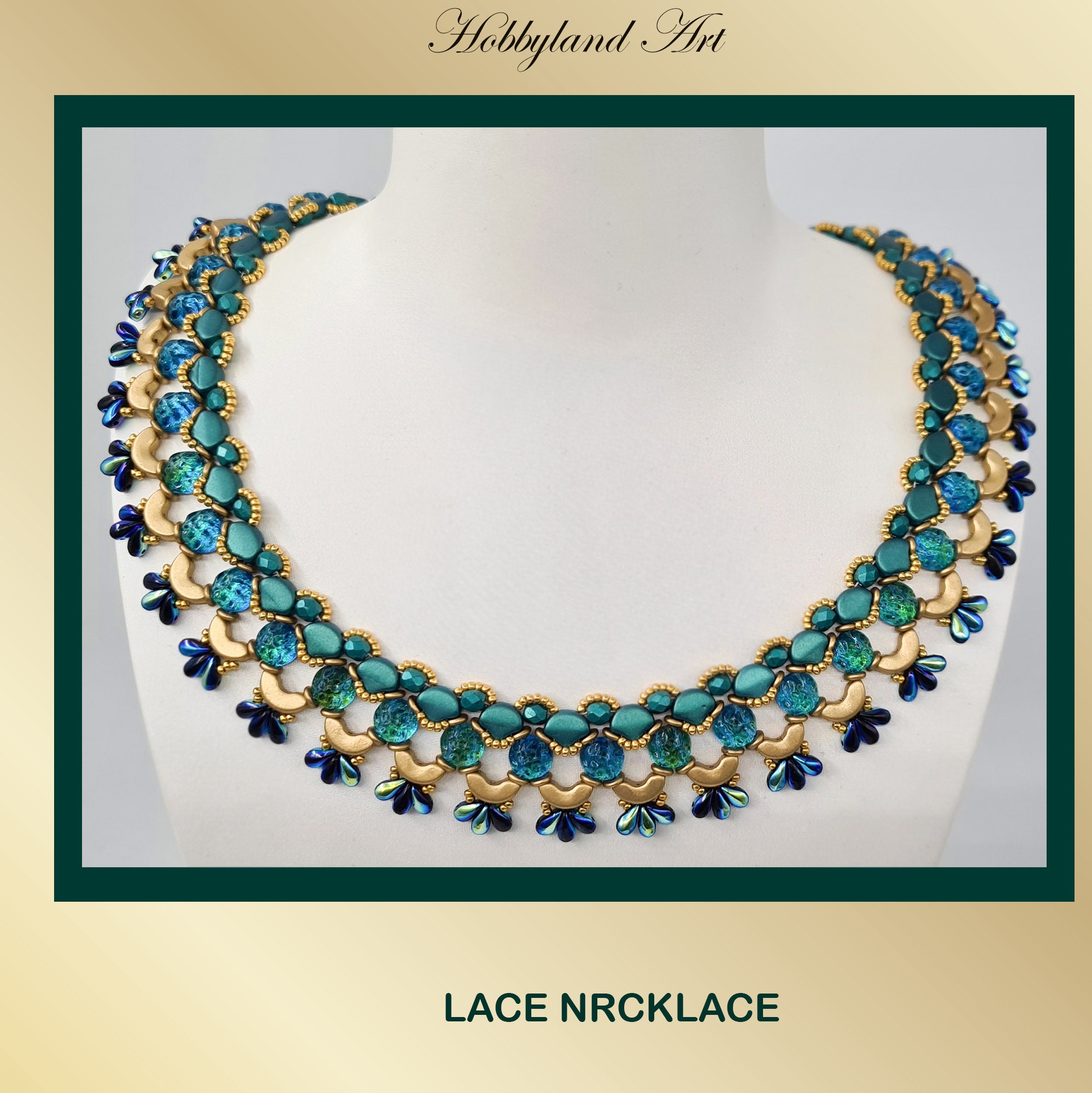 Lace Necklace-kit & Tutorial-arcos Par Puca baroque Beadfire - Etsy