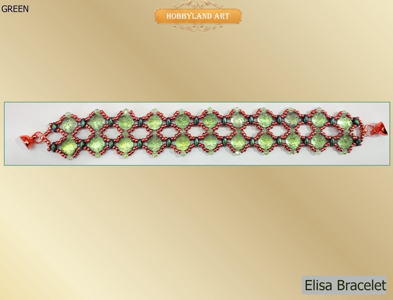 Beading Tutorial elisa Bracelet Round Baroque - Etsy