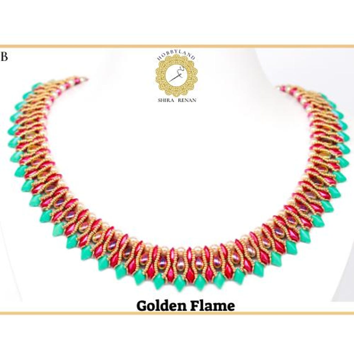 Golden Flame Necklace Tutorial - DIY Jewelry Pattern With GEMDUO ...