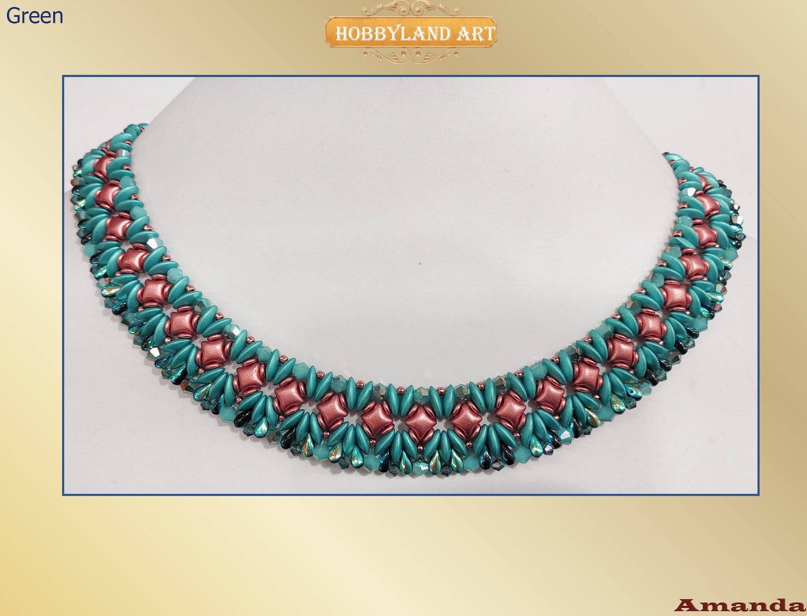 Beading Tutorial "amanda Necklace" Wibe Duo Beads,moby Duo Beads,seed ...