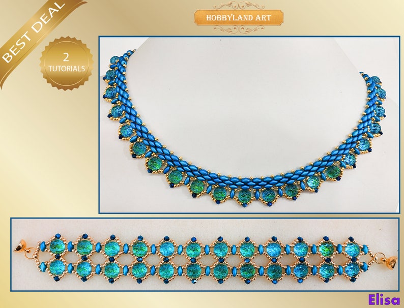 New!new!new! Set Beading Tutorial"elisa Necklace&bracelet" Round ...