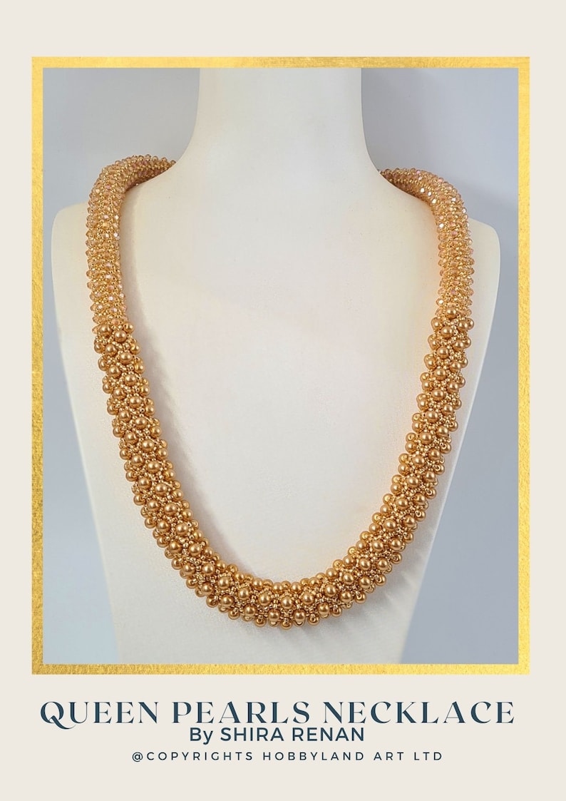 Queen Pearls Necklace -beading Tutorial-seed Bead,pearl Bead,crystal ...