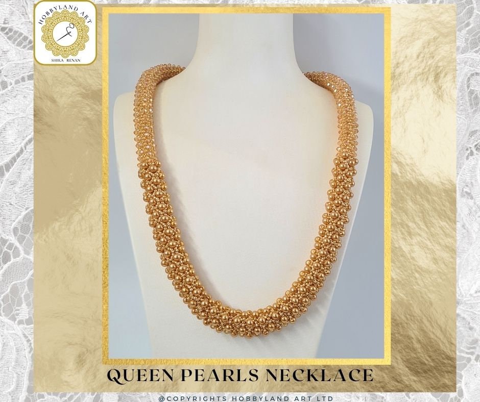 Queen Pearls Necklace -beading Tutorial-seed Bead,pearl Bead,crystal ...