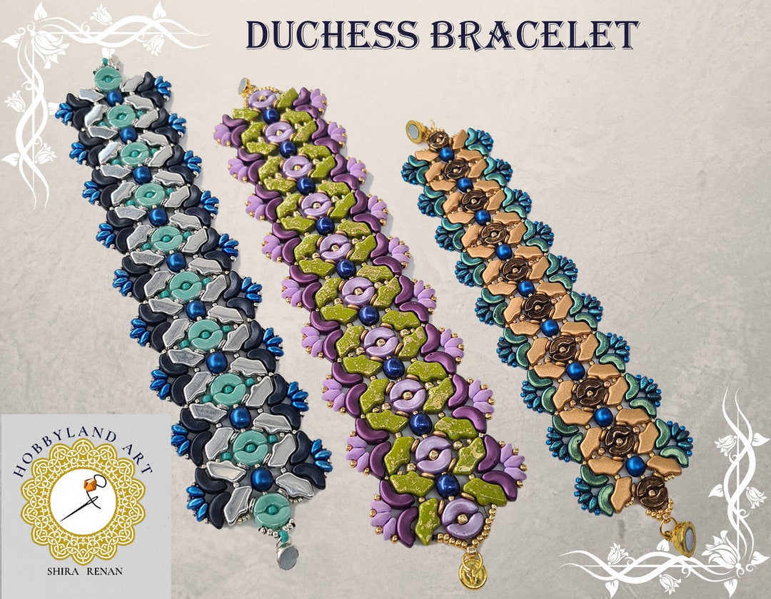 DUCHESS Bracelet-beading Tutorial-seed Beads,arcos Beads Par Puca,delos ...