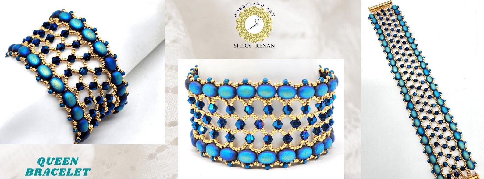 Beading Tutorial,"queen Bracelet", 2 Hole ,samos Bead Puca ,seed Beads ...