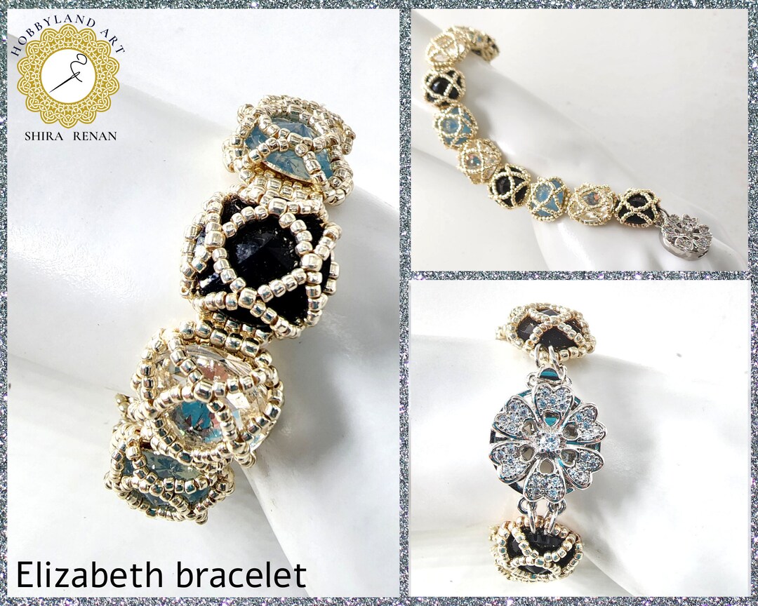 Beading Tutorial "elizabeth Bracelet" Seed Bead,rivoli Stone.pdf ...
