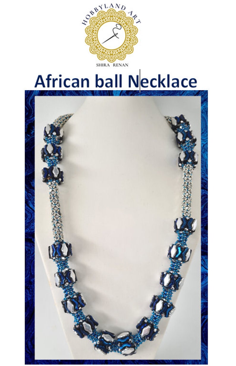 African Ball Necklace-kit&tutorial-seed Beadsnavette - Etsy