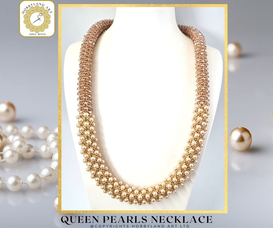 Queen Pearls Necklace -beading Tutorial-seed Bead,pearl Bead,crystal ...