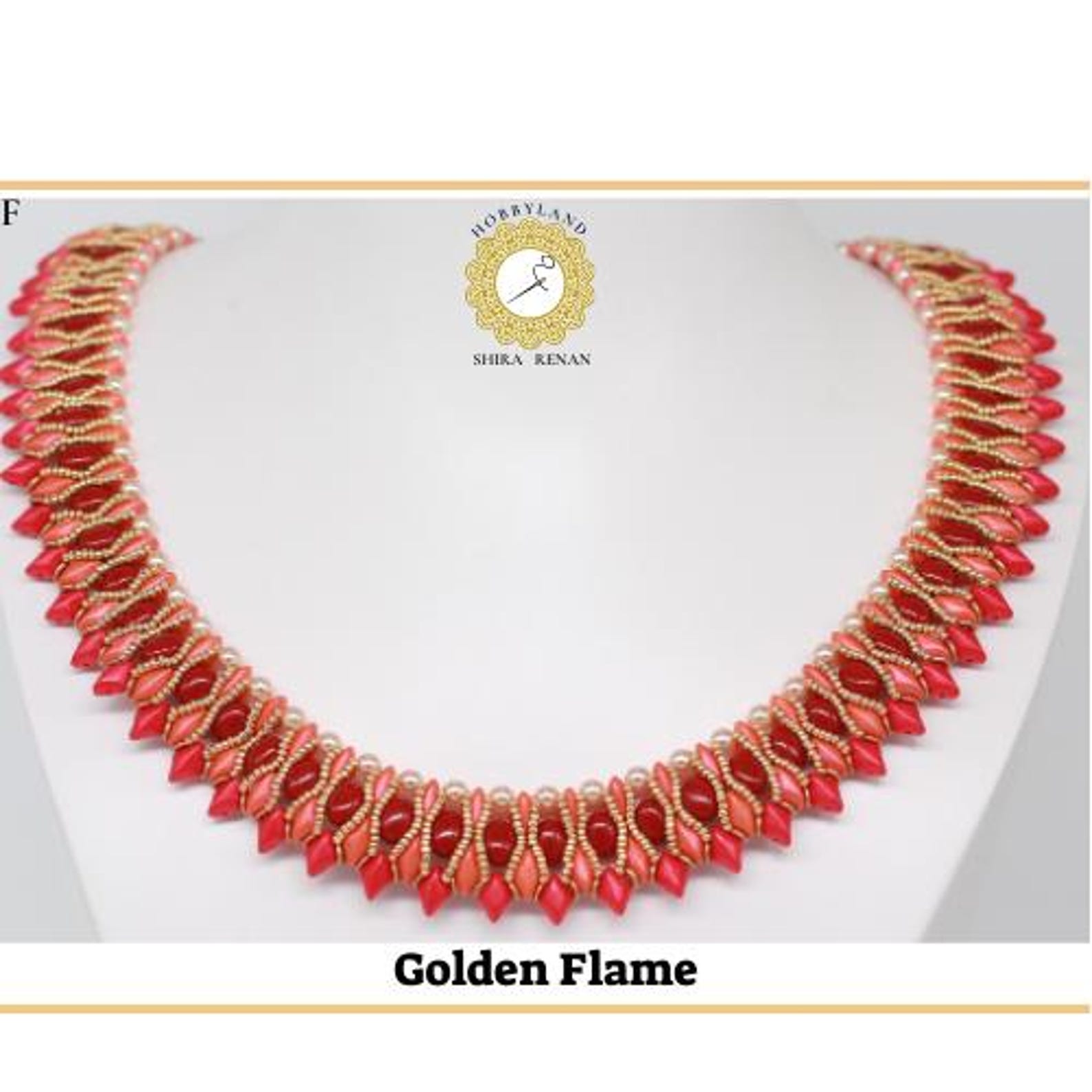 Golden Flame Necklace Tutorial - DIY Jewelry Pattern With GEMDUO ...
