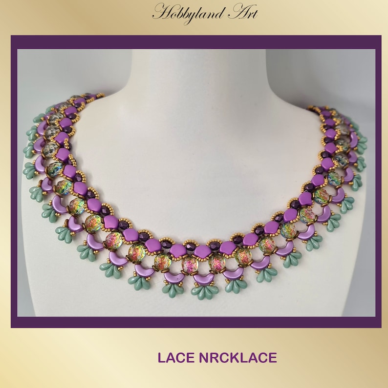 Lase Necklace-beading Tutorial-arcos Par Puca baroque - Etsy