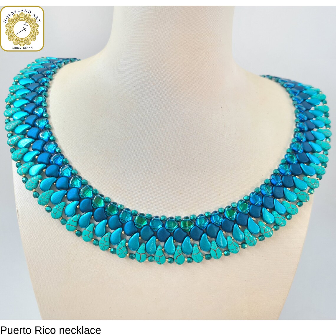 Beading Tutorial puerto Rico Necklace Paisley | Etsy