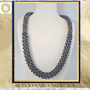 Queen Pearls Necklace -beading Tutorial-seed Bead,pearl Bead,crystal ...
