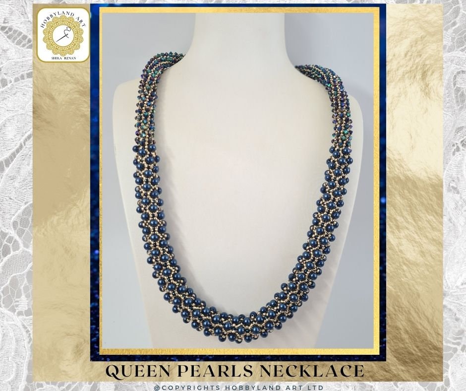 Queen Pearls Necklace -beading Tutorial-seed Bead,pearl Bead,crystal ...