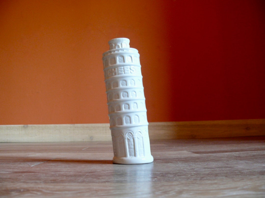 Leaning Tower of Pisa Cheese Shaker, Vintage Italian Ceramic Souvenir ...
