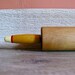 Solid Wood Rolling Pin With Red Yellow Painted Wood Handles - Etsy