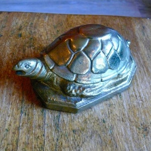 Brass Turtle Tortoise Figurine, Feng Shui Longevity Peace Prosperity ...