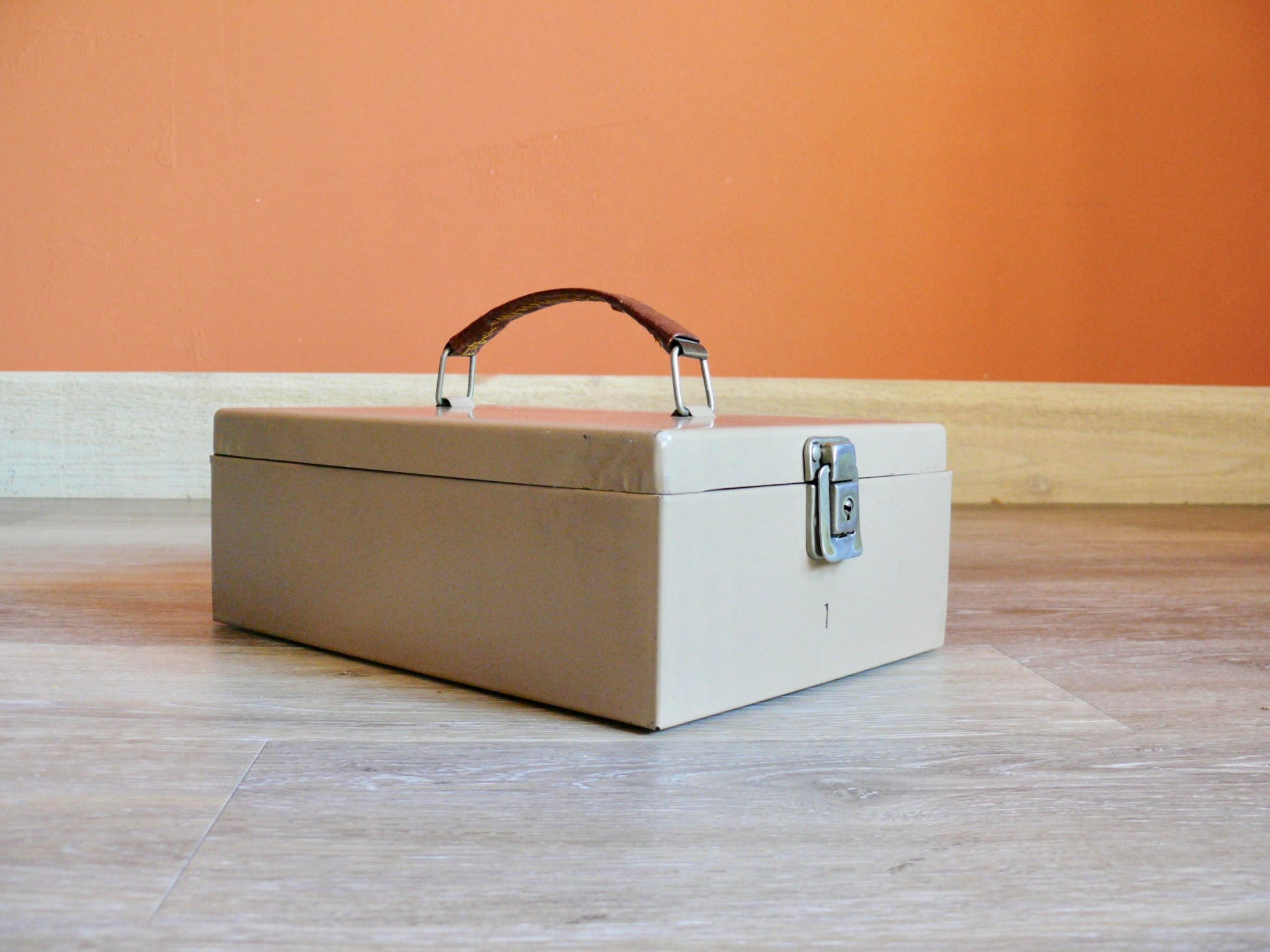 Vintage Rockaway Metal File Card Box With Handle Industrial | Etsy