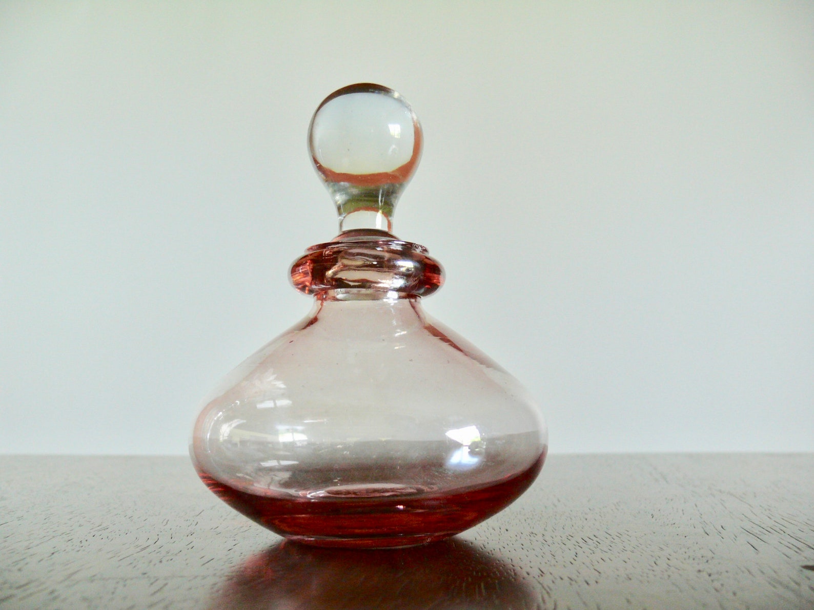 2 Pink Glass Perfume Bottles Graduated Apothecary Bottles - Etsy