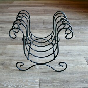 Black Wrought Iron Scroll Magazine Rack, 14 Spanish Revival Floor ...