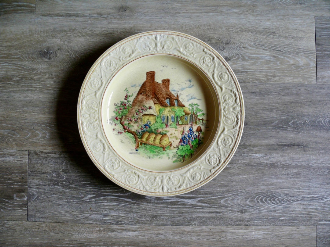 Devon Ware Fieldings British Scenes Serving Plate, Antique Stoke-on ...