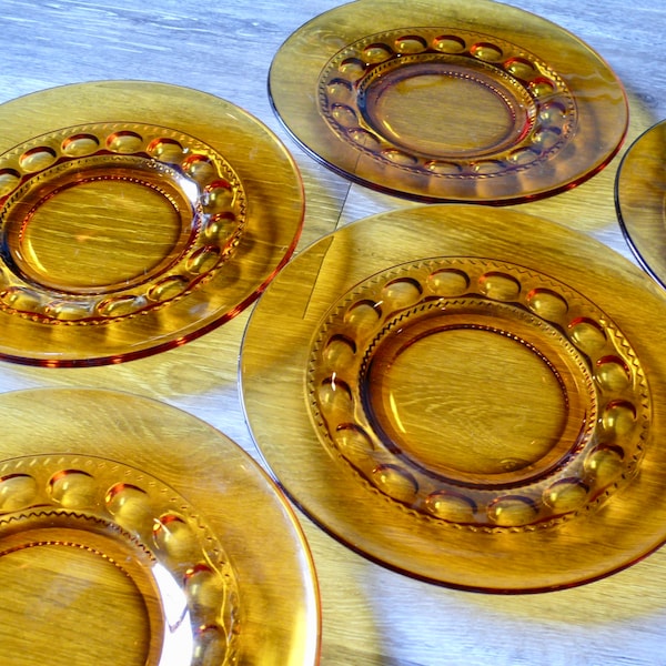 Amber Glass Plates - Etsy