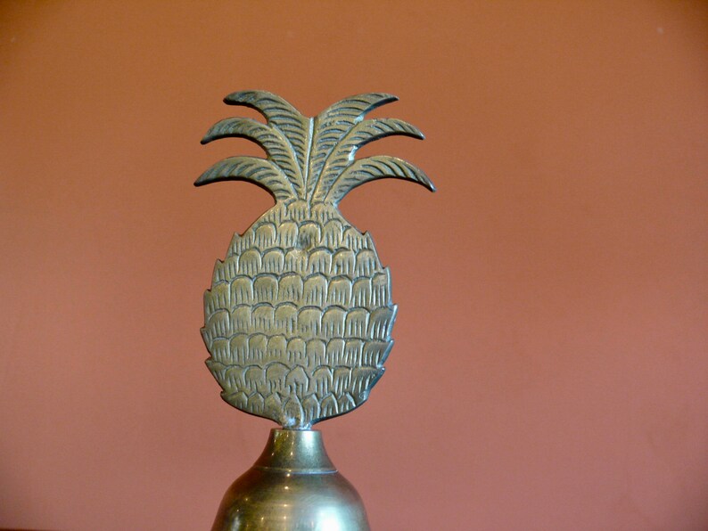 Large Vintage Brass Pineapple Bell Good Luck Pineapple - Etsy