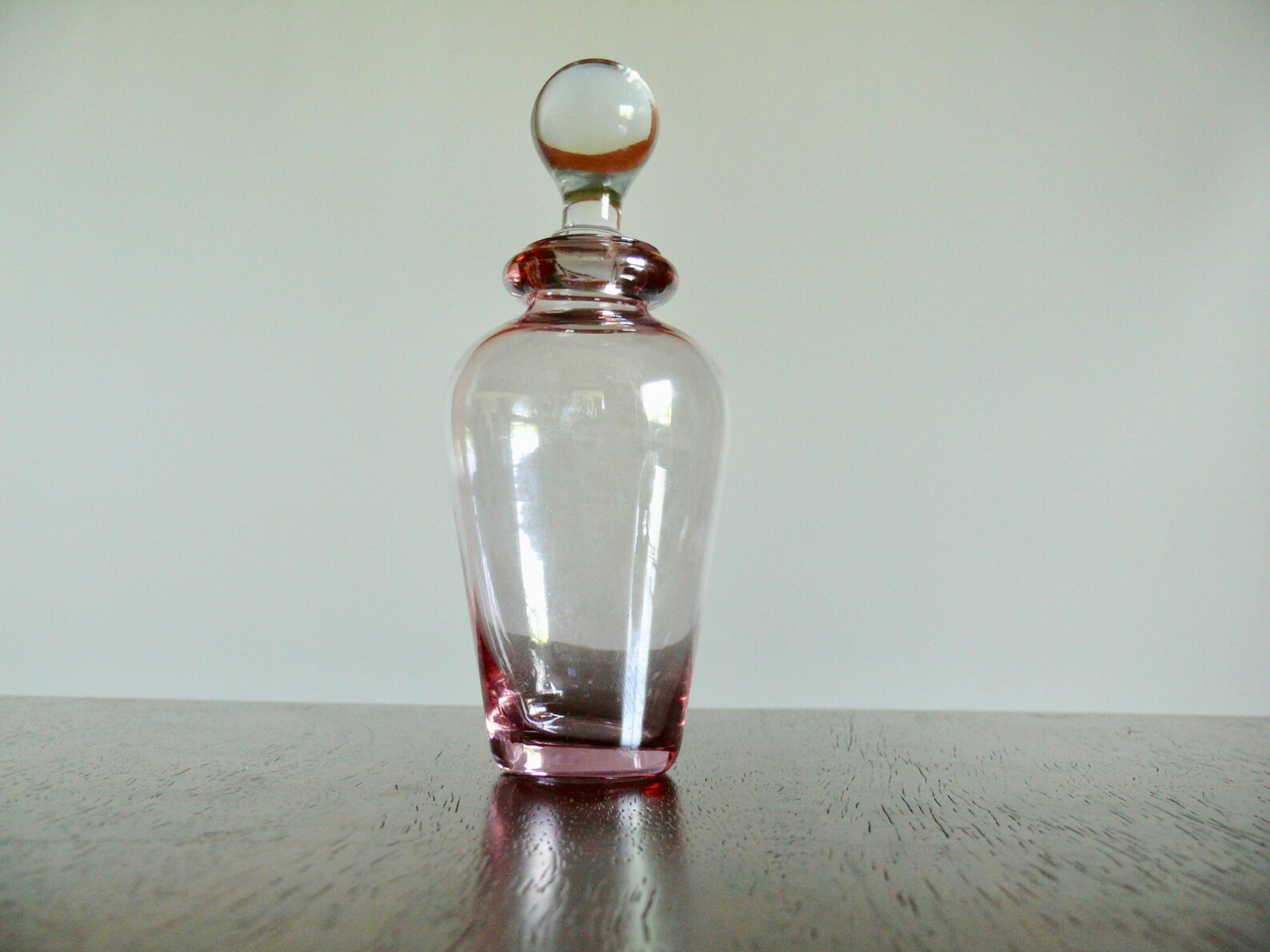 2 Pink Glass Perfume Bottles Graduated Apothecary Bottles - Etsy