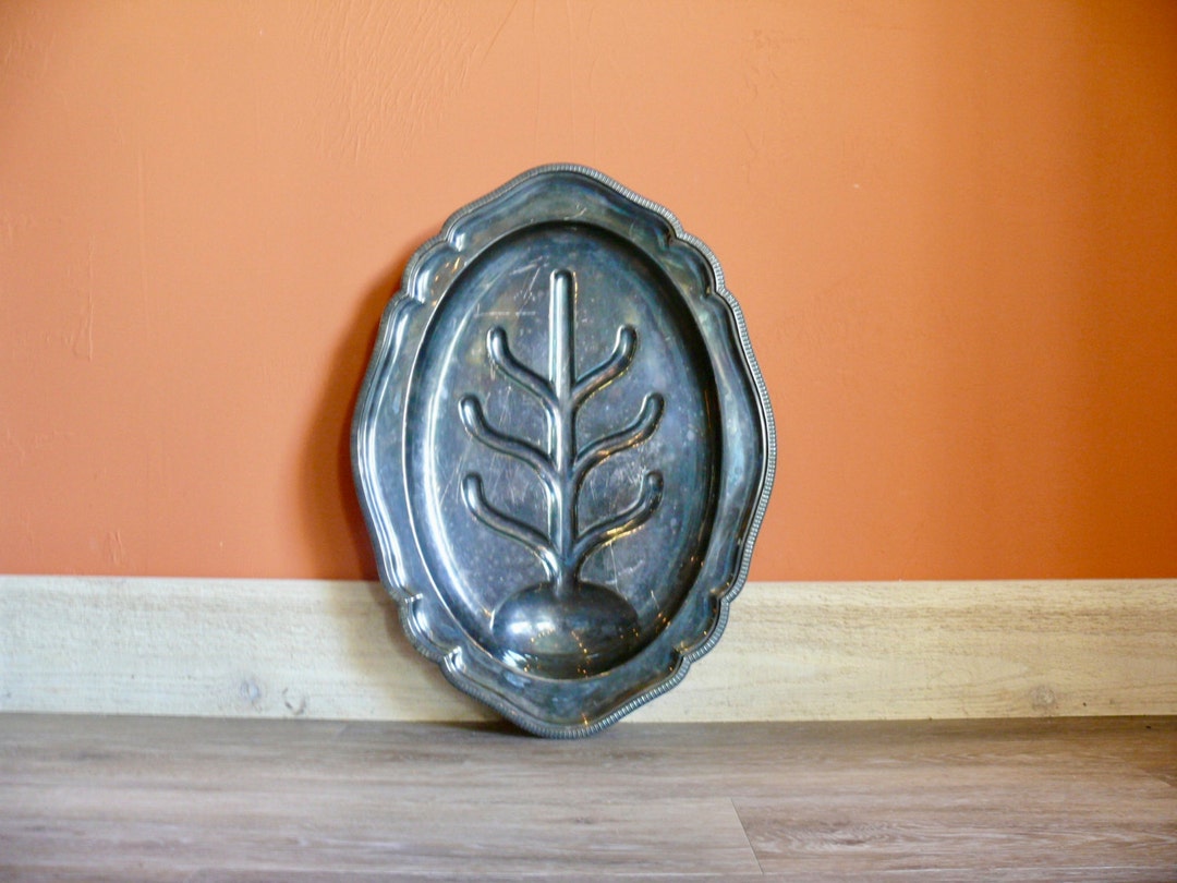 Large Silver Meat Platter, Tree of Life, Harrison Bros & Howson ...