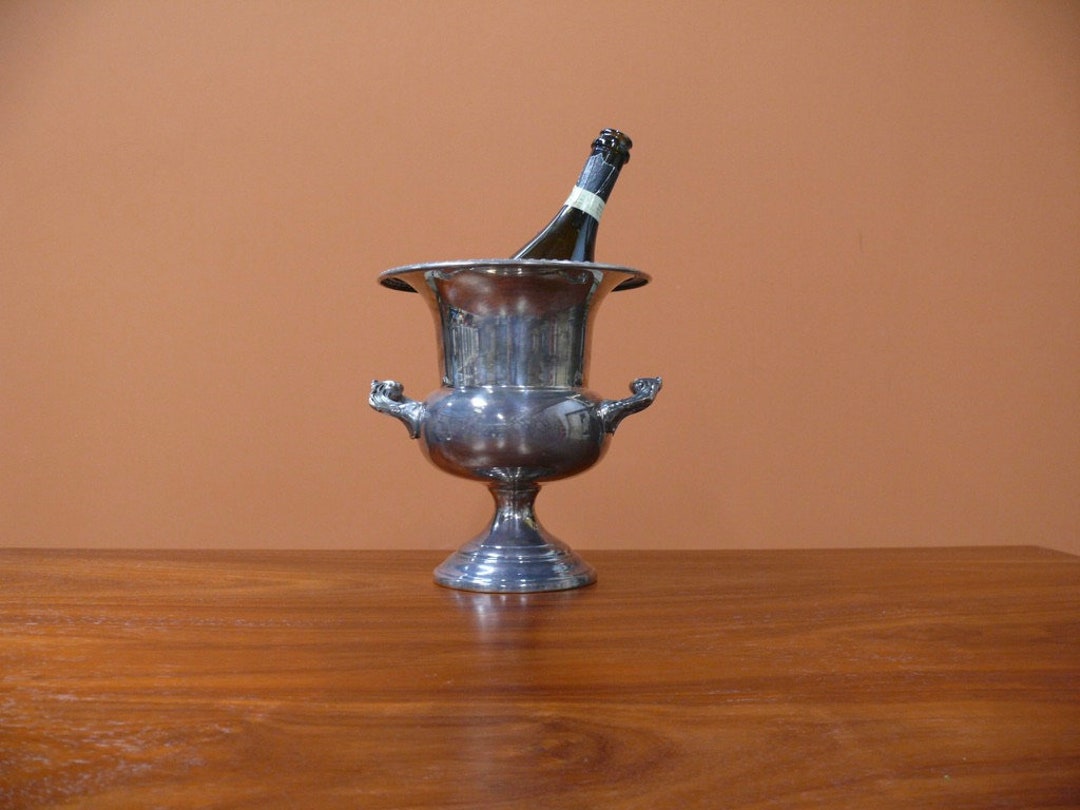 Sheridan Silver Trophy Style Champagne Bucket, Vintage Handled Wine ...