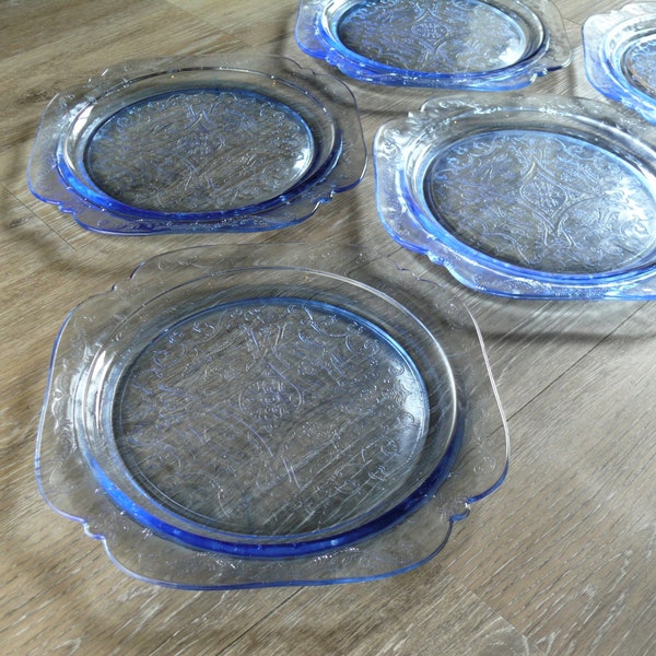 Blue Madrid Depression Glass - Etsy