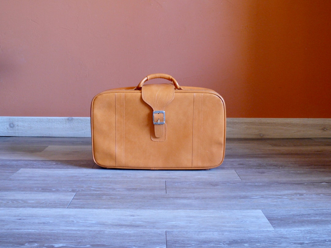 Orange Samsonite Royal Traveler Suitcase With Original Locks Keys ...