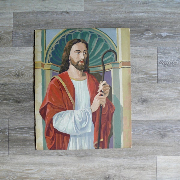 Jésus Signed Painting - Etsy