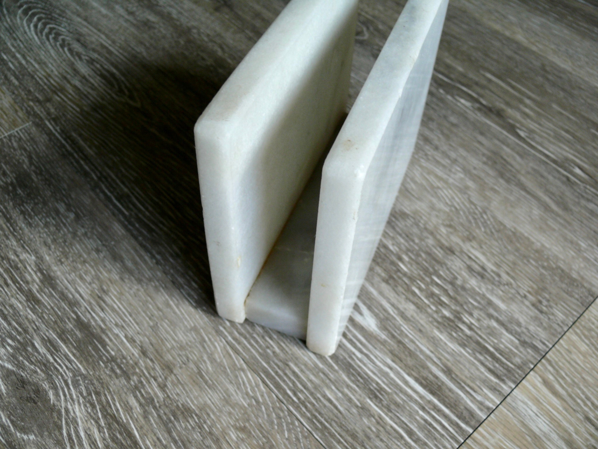 White Marble Letter Holder Desk Accessory Vintage Natural | Etsy