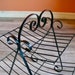 Black Metal Two Tier Magazine Rack Modern Metal Wire Scroll - Etsy
