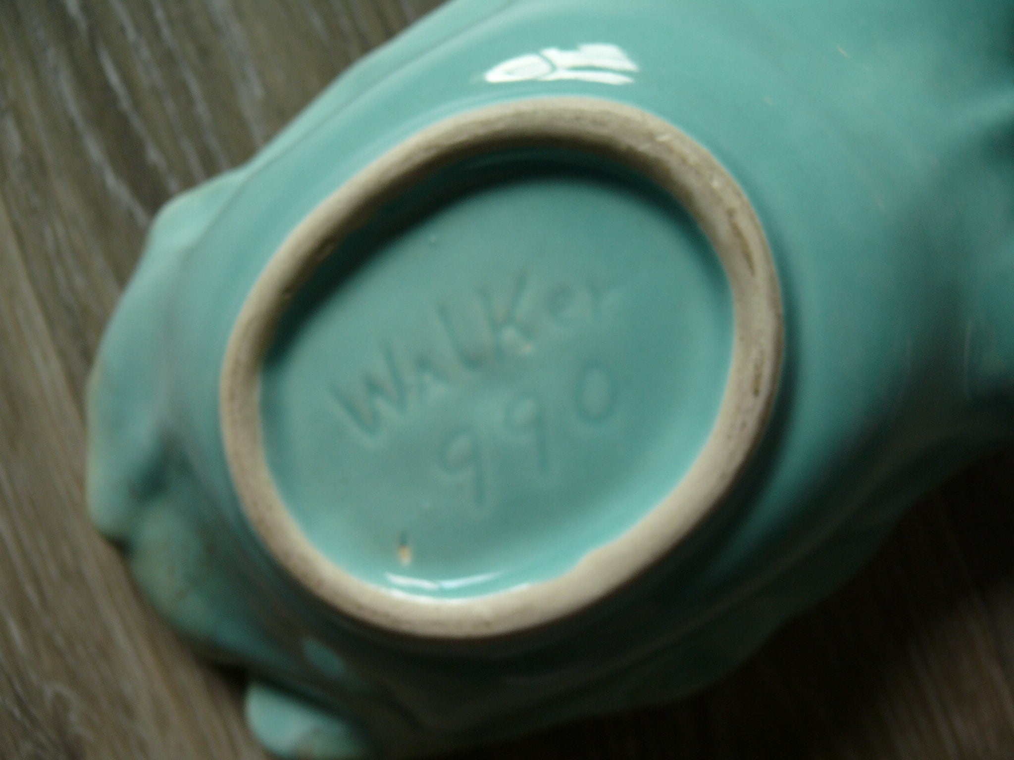 Vintage Walker Pottery Green and Red Flower Bowl Pretty | Etsy