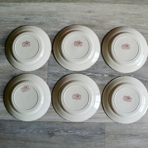 6 Old Gustavsberg Fasan Red Salad Plates, 9 Red Asiatic Pheasant ...
