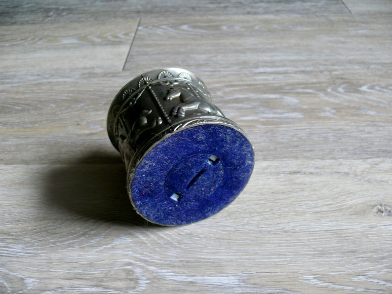 Vintage Silver Horse Carousel Coin Bank Vintage Godinger | Etsy