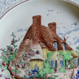 Antique Devon Ware Fieldings British Scenes Serving Plate, Round 13 ...