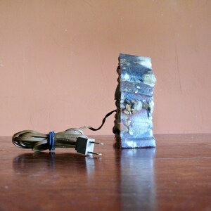 Vintage Lanshire River Rock Vomit Clock, 1950s Molded Acrylic Resin and ...