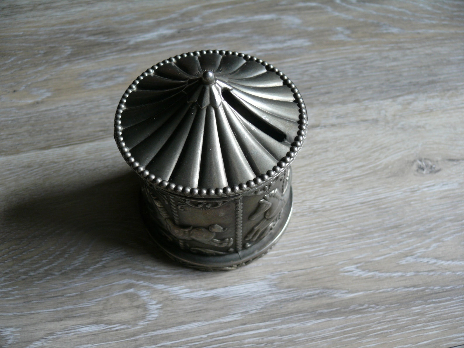 Vintage Silver Horse Carousel Coin Bank Vintage Godinger - Etsy