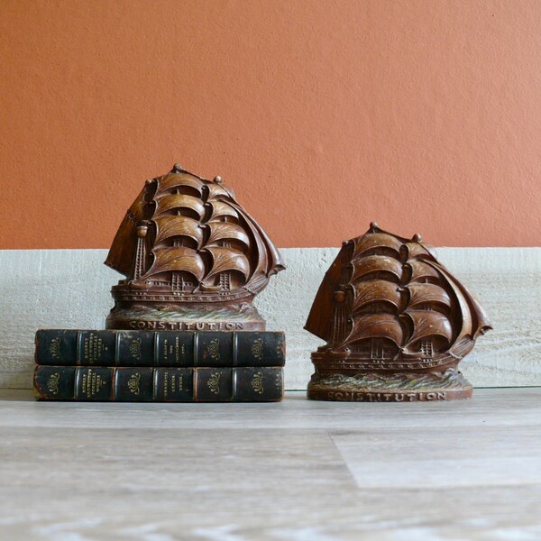 Ship Bookends - Etsy