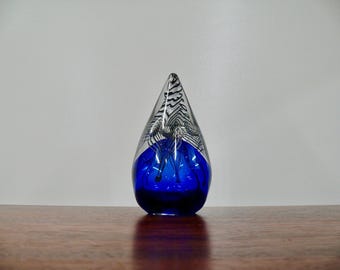 Vintage Collectable Polish, Adam Jablonski, Glass Teardrop Paperweight ...