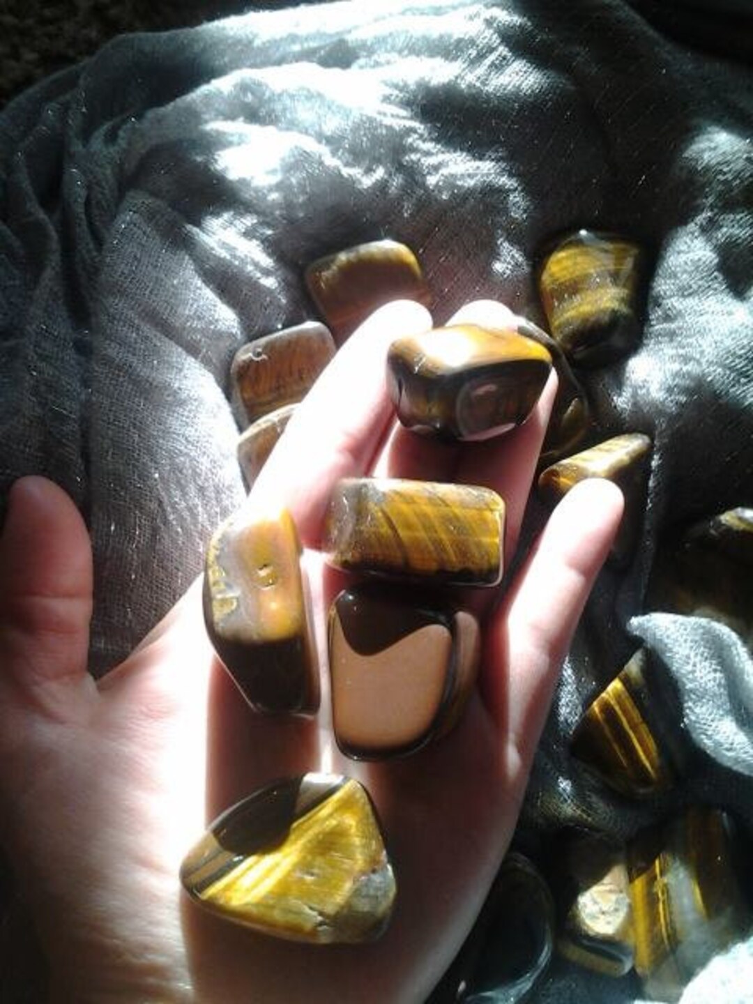 Nice Tumbled Tigerseye Stones//1 1/2 In-2 Inch//per Piece//chakra Stone ...
